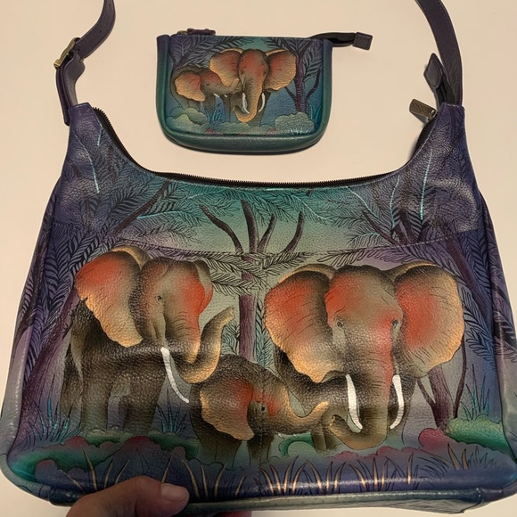 Anuschka | Bags | New Anuschka Hand Painted Leather Handbag | Poshmark